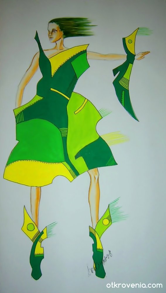 Модна скица- земя - drawing: Other by nomean (Ани Ехиян)