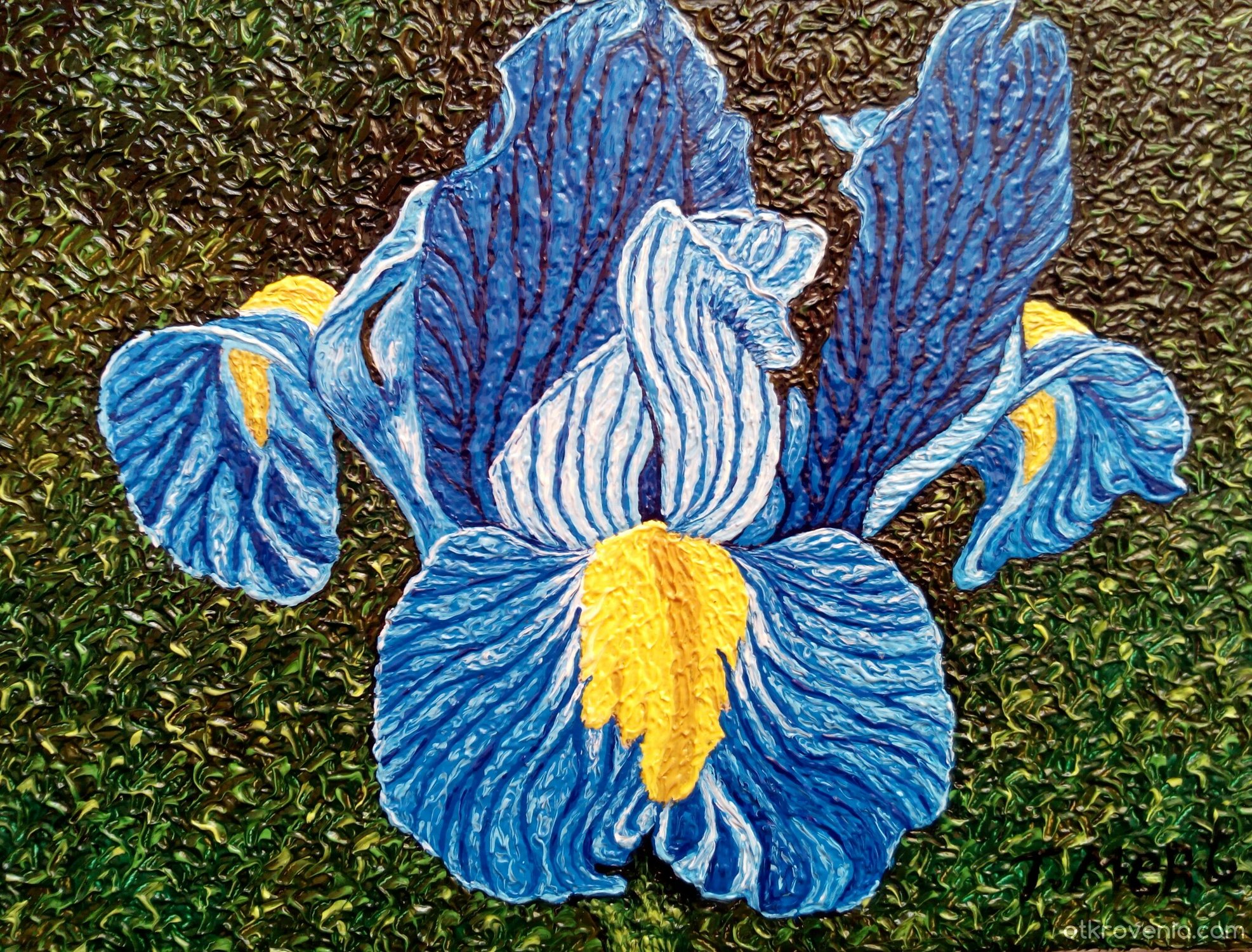 Ирис - Cuadro: Pintura, Pintura al óleo De TanerMert (Taner Mert)